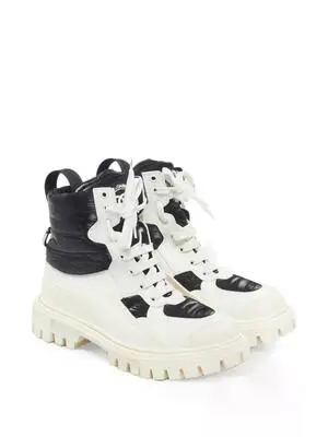 Dolce & Gabbana Lace-up Leather Combat Boots