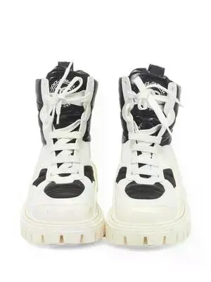 Dolce & Gabbana Lace-up Leather Combat Boots