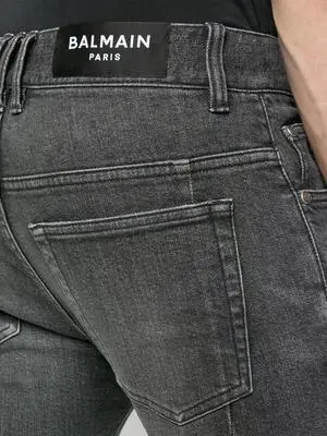 Balmain Distressed Slim-fit Jeans