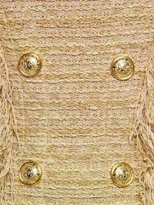 Balmain Fringed Halterneck Mini Dress