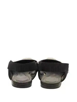 FERRAGAMO Cap-toe Slingback Ballet Flats