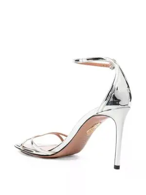 AQUAZZURA Nuda Metallic Heeled Sandals
