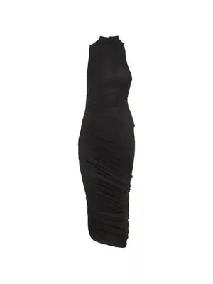 Jacquemus La Robe Piazza Ruched Midi Dress