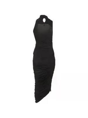 Jacquemus La Robe Piazza Ruched Midi Dress