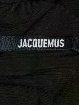 Jacquemus La Robe Piazza Ruched Midi Dress