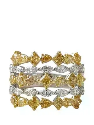HYT JEWELRY Multi-band Diamond Ring - Gold