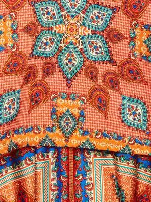 Torn By Ronny Kobo Floral Paisley Print Maxi Dress