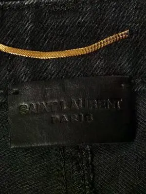 Saint Laurent Distressed Slim-fit Jeans