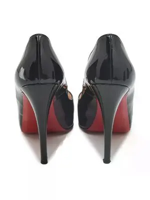 CHRISTIAN LOUBOUTIN Patent Leather Peep-toe Pumps