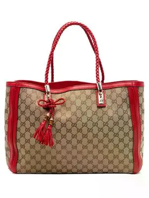 Gucci Gg Canvas Bella Tote Bag - Red