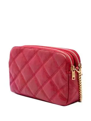 Saint Laurent Becky Quilted Lambskin Double Zip Crossbody Bag