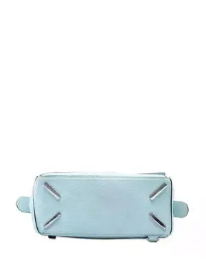 Loewe Small Anagram Embossed Calfskin Puzzle Satchel - Blue
