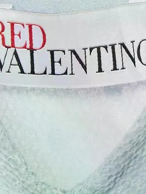 Red Valentino Embellished Tulle Midi Dress
