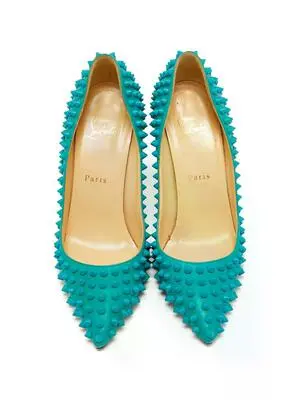 CHRISTIAN LOUBOUTIN Pigalle Spikes Pumps - Blue