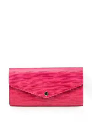 LOUIS VUITTON 2017 Epi Sarah Wallet Long Wallets - Pink