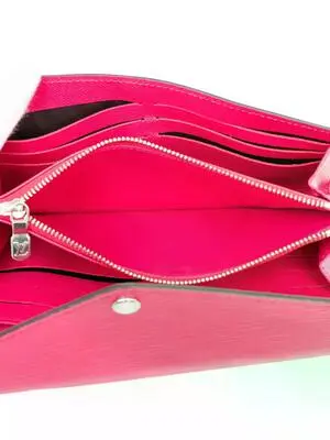 LOUIS VUITTON 2017 Epi Sarah Wallet Long Wallets