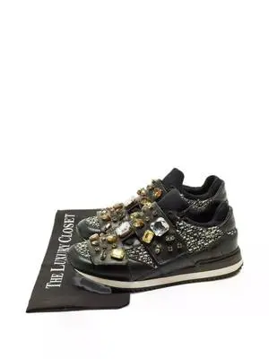 Dolce & Gabbana Embellished Leather Sneakers