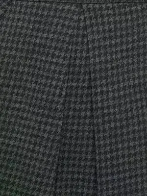 Etro Houndstooth Pattern Pleated Mini Skirt