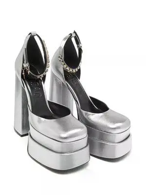 Versace Tone Double-stacked Platform Pumps