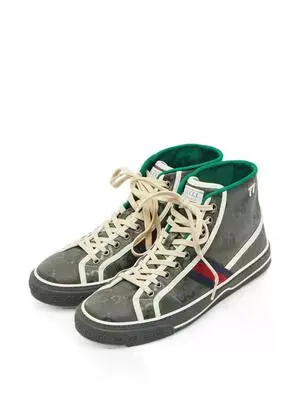 Gucci Tennis 1977 Jumbo Gg High Top Sneakers - Grey