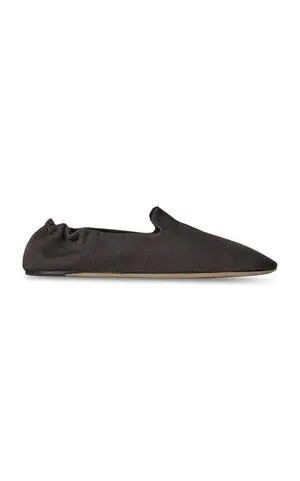 THE ROW Casa Canvas Slip-on - Brown