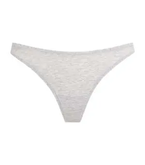 SKIMS Everyday Cotton Thong - Grey