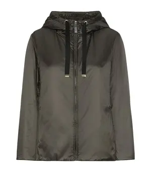 Max Mara Padded Hooded Zip-up Jacket - Brown