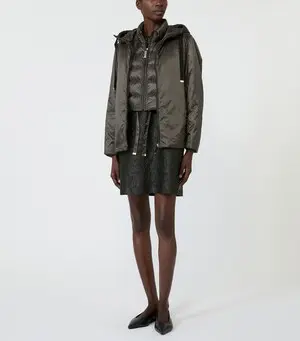 Max Mara Padded Hooded Jacket - Brown