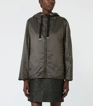 Max Mara Padded Hooded Jacket - Brown