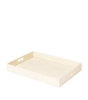 RIVIERE Leather Barcelona Tray - Neutral