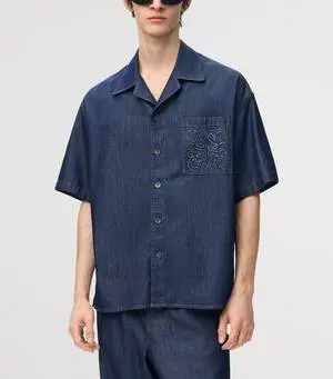 Loewe Chambray Short-sleeve Shirt