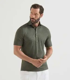 Brunello Cucinelli Virgin Wool-silk-cotton Polo Shirt