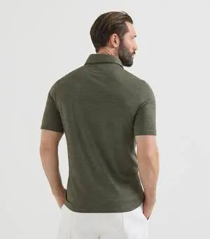 Brunello Cucinelli Virgin Wool-silk-cotton Polo Shirt