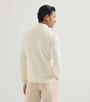 Brunello Cucinelli Cashmere Zip-up Cardigan - White