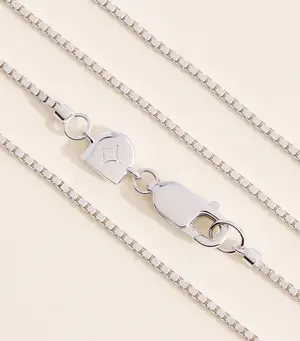 ASTRID & MIYU Sterling Essential Box Chain Necklace