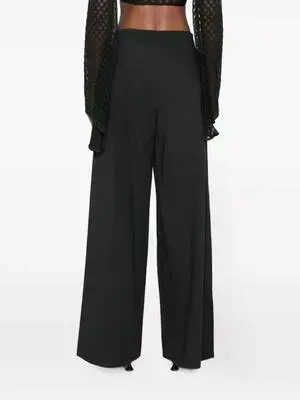 MOUTAKI Belt-loop Pocket Palazzo Pants