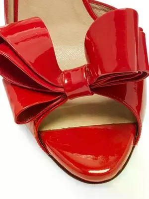 Valentino Garavani Patent Leather Bow D'orsay Pumps
