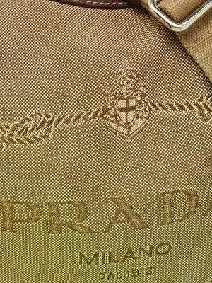 Prada Logo Jacquard Messenger Bag
