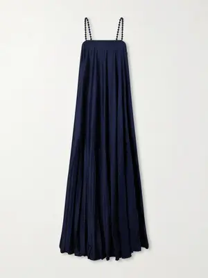 ANDRES OTALORA Asali Contigo Cotton-poplin Maxi Dress - Blue