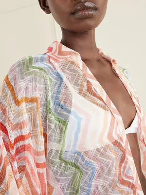 Missoni Striped Crochet-knit Maxi Cover-up