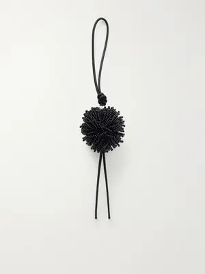 Loewe Hedgehog Bead-embellished Wool-felt And Leather Bag Charm - Multi