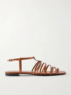 JIL SANDER Hydra Leather Sandals - Brown
