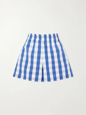 MARTA FERRI Gingham Cotton-blend Vichy Shorts