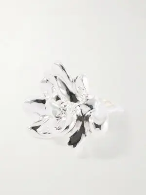 Completedworks Plated Brass Sculptural Ring - Silver