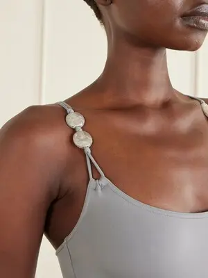 ERES Lynda Bead-embellished Swimsuit - Gray