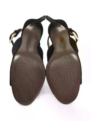 Tory Burch Brittania Suede Heeled Sandals