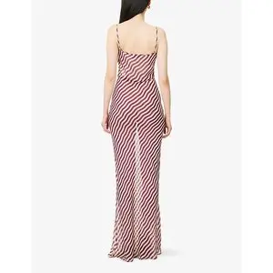 RAT AND BOA Assisi Striped Sheer Maxi Dress