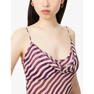 RAT AND BOA Assisi Striped Sheer Maxi Dress