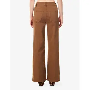 FRAME Slim Palazzo Harbor Pocket Cotton Jeans - Ledger