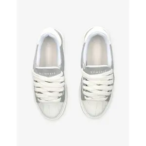 NUMERIS Eclipse Suede And Leather Trainers - Grey/light
